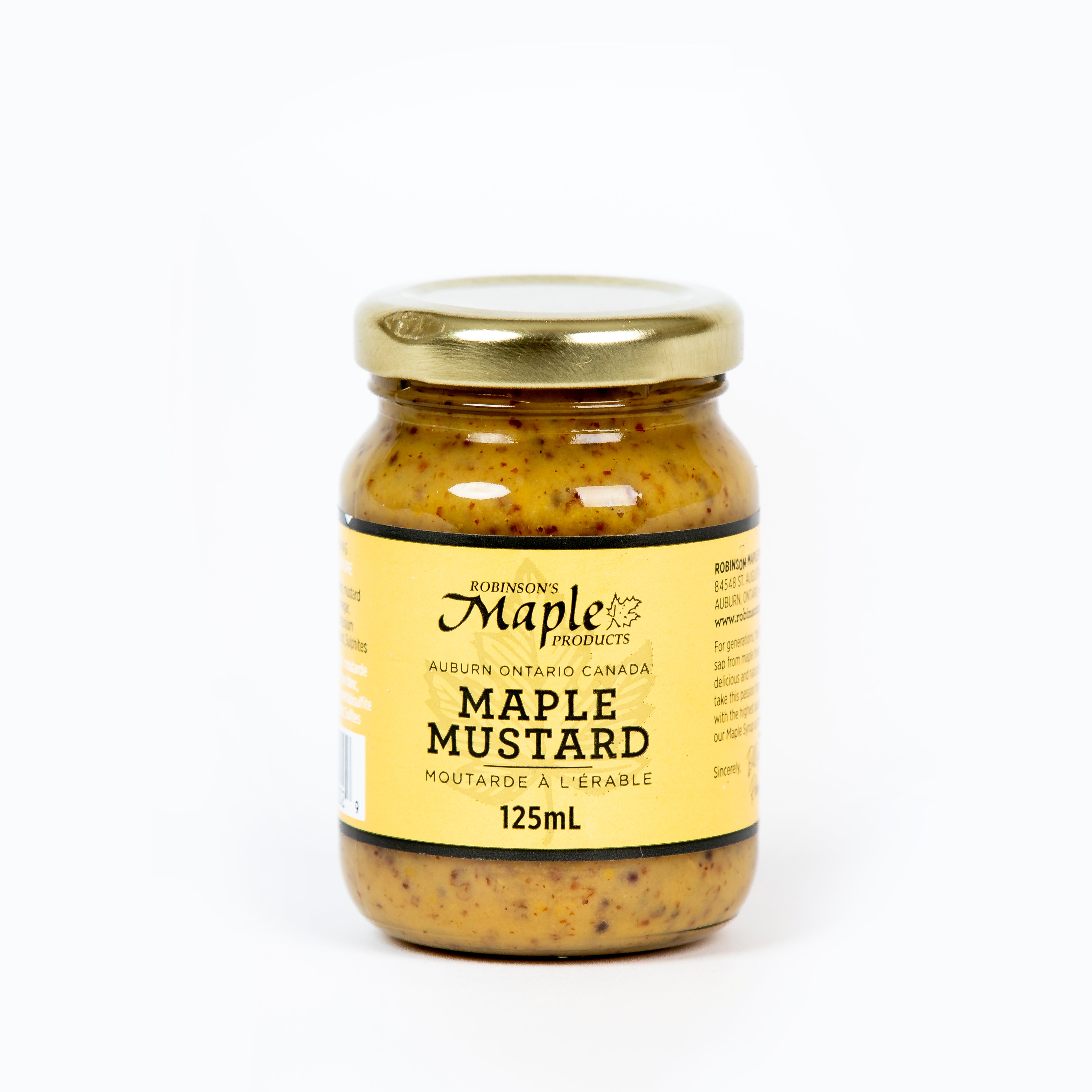 125 mL Maple Mustard – Robinsons Maple Products