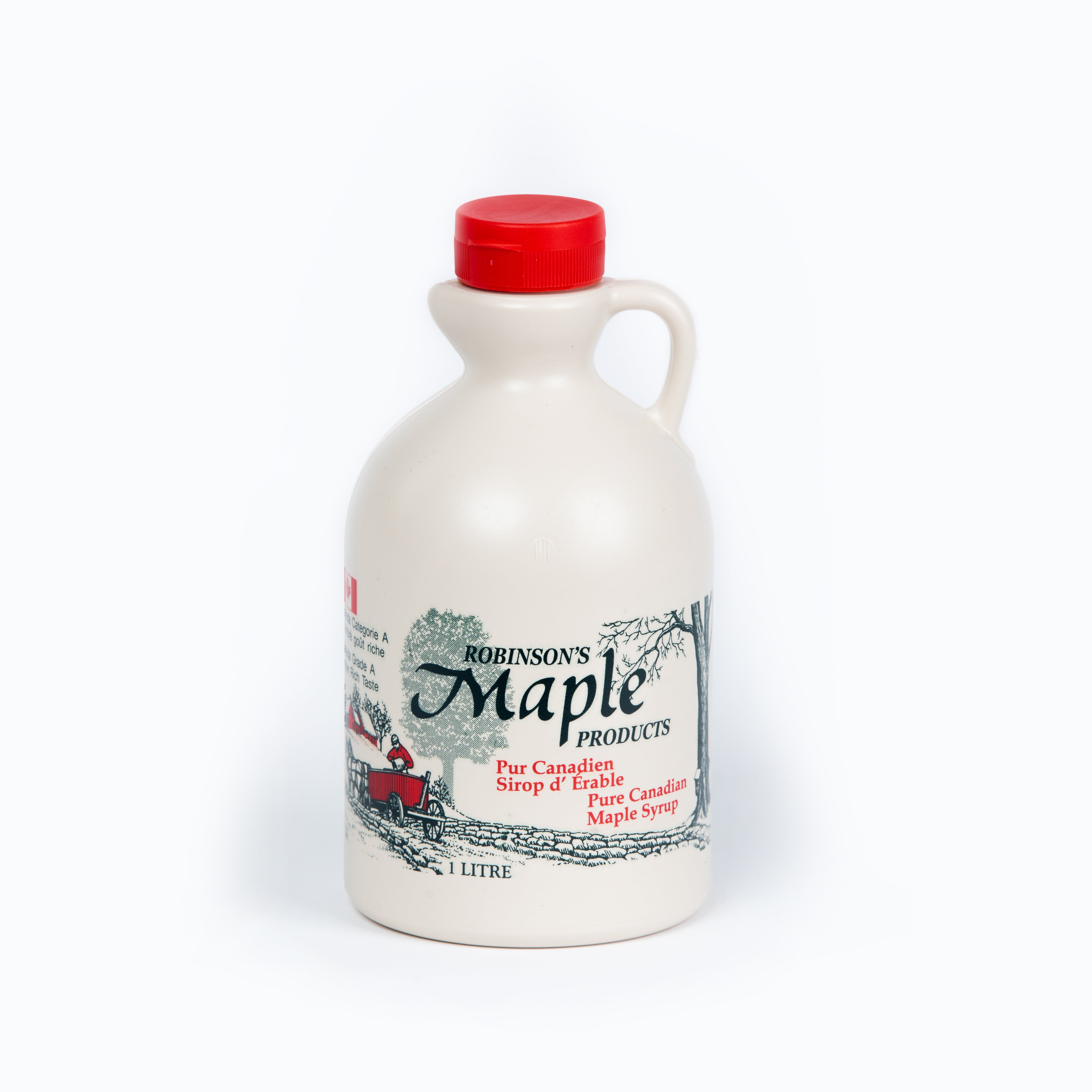 1 Litre Plastic Maple Syrup – Robinsons Maple Products