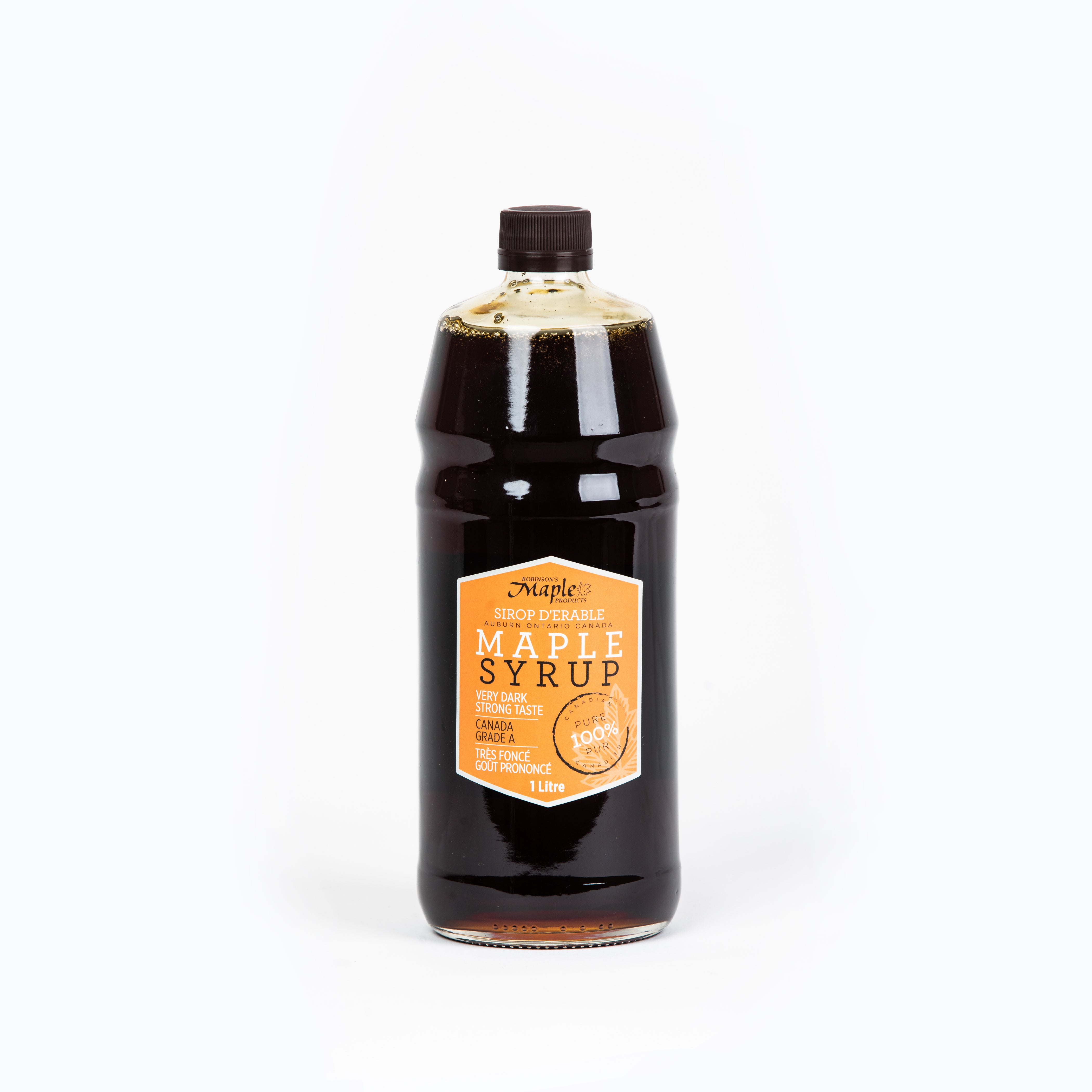1 Litre Very Dark Maple Syrup – Robinsons Maple Products