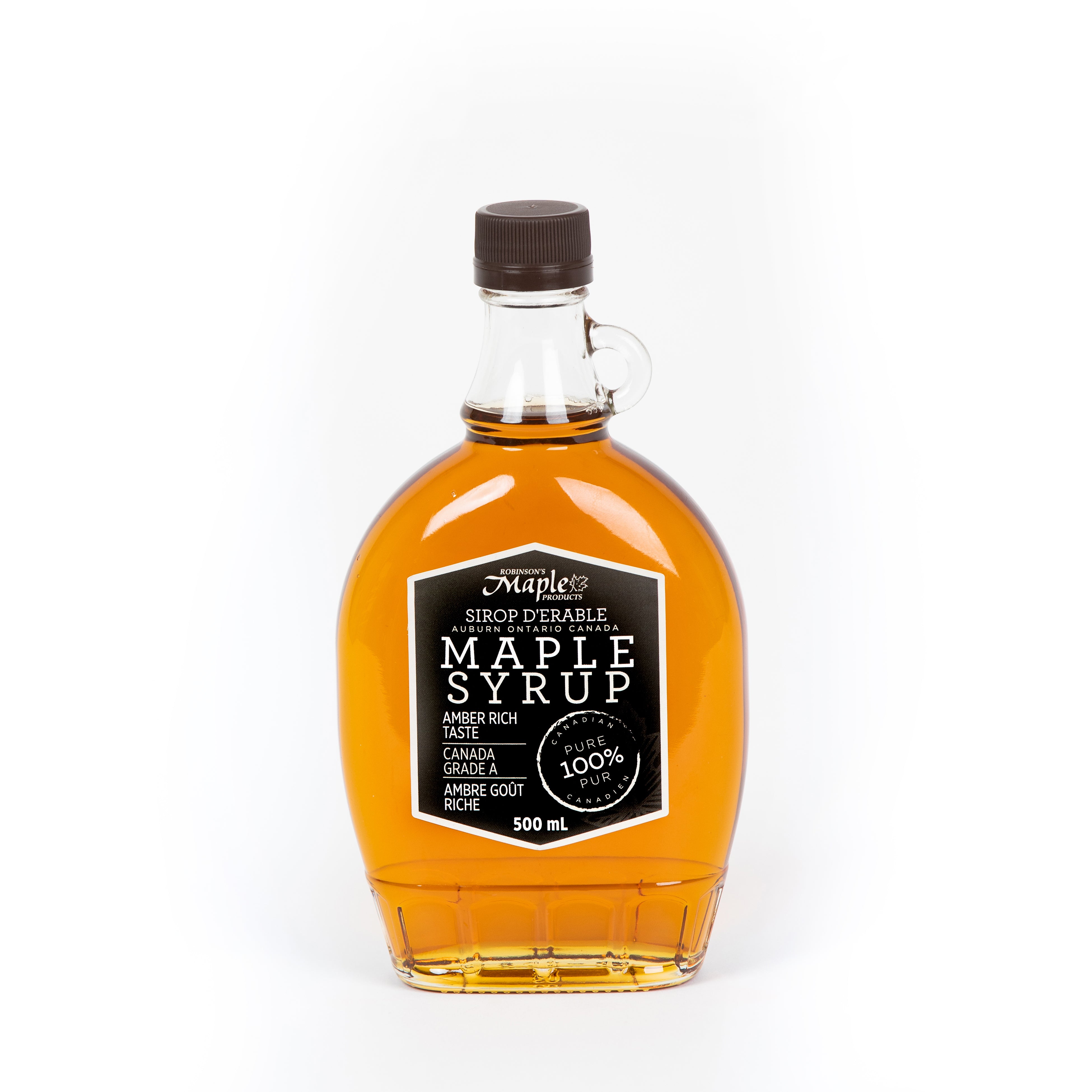 500 mL Amber Rich Taste Maple Syrup – Robinsons Maple Products